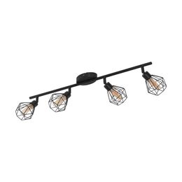 Eglo Leuchten EGLO ZAPATA Deckenspot LED Schwarz, 4-flammig