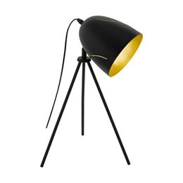 Eglo Leuchten EGLO HUNNINGHAM Tischleuchte Gold, Schwarz, 1-flammig