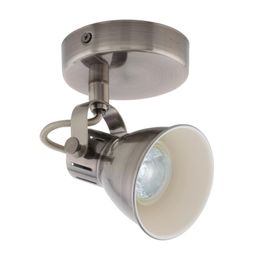 Eglo Leuchten Eglo SERAS Spot LED Dunkelbraun, Nickel-Matt, Rosa, 1-flammig