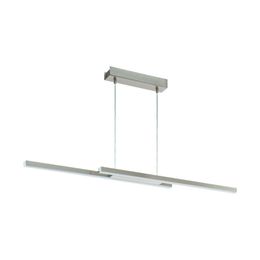Eglo Leuchten Eglo CONNECT FRAIOLI-C Hängeleuchte LED Nickel-Matt, 2-flammig, Farbwechsler
