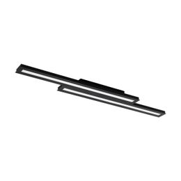 Eglo Leuchten Eglo SALITERAS Deckenleuchte LED Schwarz, 2-flammig, Farbwechsler