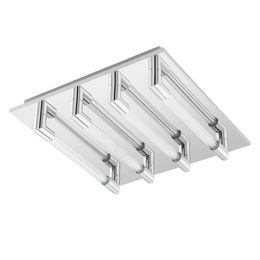 Eglo Leuchten Eglo VELARDE Deckenleuchte LED Chrom, 4-flammig