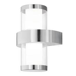Eglo Leuchten Eglo BEVERLY 1 Außenwandleuchte LED Edelstahl, 2-flammig