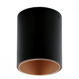 Eglo Leuchten Eglo POLASSO Deckenleuchte LED Kupferfarben, Schwarz, 1-flammig