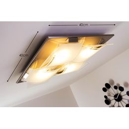 Eglo Leuchten Eglo GUADIANO Deckenleuchte LED Nickel-Matt, 4-flammig