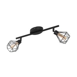 Eglo Leuchten EGLO ZAPATA Deckenspot LED Schwarz, 2-flammig