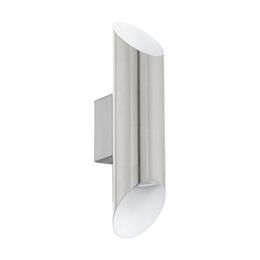 Eglo Leuchten Eglo VIEGAS Wandleuchte LED Nickel-Matt, Weiß, 2-flammig