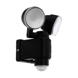 Eglo Leuchten EGLO CASABAS Wandleuchte LED Schwarz, 2-flammig, Bewegungsmelder