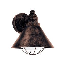 Eglo Leuchten Eglo BARROSELA Wandleuchte Dunkelbraun, Kupferfarben, 1-flammig