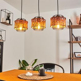 hofstein Otta Pendelleuchte Schwarz, 3-flammig