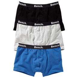 Bench Boxershorts (3 St&uuml;ck) Jungen Gr&ouml;&szlig;e 170/176 blau / schwarz / wei&szlig;