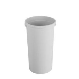 Rotho Kunststoff AG Rotho Abfalleimer Modo Round - bin only, 50 Liter, Praktischer Abfallbehälter aus Kunststoff, Farbe: grau