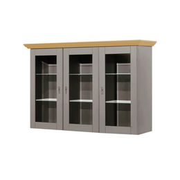 maison bleue Vitrinenaufsatz für Sideboard Florian ¦ grau ¦ Maße (cm): B: 171,3 H: 112 T: 48.0 » Höffner