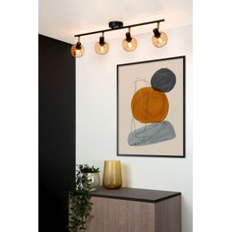 Lucide MAREN Deckenleuchte Gold, Messing, Schwarz, 4-flammig