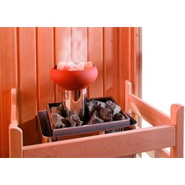 Karibu Saunaaufgussset "Salzkristall Vital Sole" Aufguss-Sets mit 1 kg Salzkristalle orange Aufguß