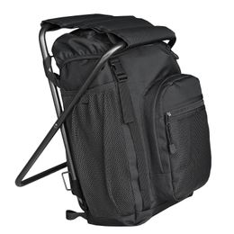 Mil-Tec Ansitzrucksack mit Hocker schwarz