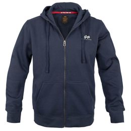 Alpha Industries Basic Zip Hoody SL repl.-blue, Gr&ouml;&szlig;e M