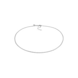 Elli Premium Halskette Basic Kette, Choker Damen Gr&ouml;&szlig;e 36 silber