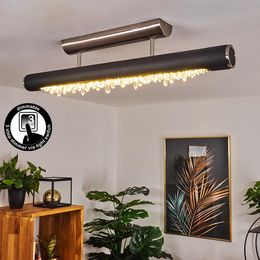 hofstein Rodeche Deckenleuchte LED Nickel-Matt, Schwarz, 1-flammig