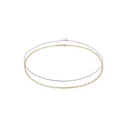 Elli Choker Ketten-Set Damen Gr&ouml;&szlig;e 40 gold / silber