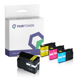 FairToner 4er Multipack Set Kompatibel für HP OfficeJet 7612 wide format (932XL 933XL) Druckerpatronen