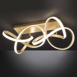 Wofi Indigo LED Deckenleuchte,l&auml;nglich B: 95 H: 32 T: 60 cm, gold matt/satiniert 9134.02.14.9000