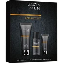 Douglas Collection Douglas Men Gesichtspflege Starter Set 2 in 1 Body & Hair Shower Gel 100 ml + 48h Antiperspirant Spray 50 ml + Balancing Face Gel 25 ml