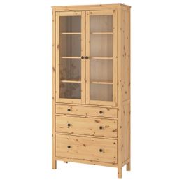 IKEA HEMNES Vitrine mit 3 Schubladen