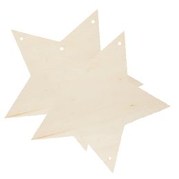 buttinette Sterne aus Holz, 20 cm, 2 Stück