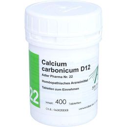Biochemie Adler 22 Calcium carbonicum D 12 Tabl. 400 St