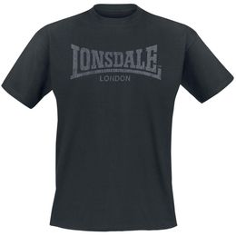 Lonsdale London Logo Kai T-Shirt schwarz in L