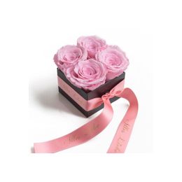 Kunstblumenstrauß Alles Liebe Rosenbox Infinity Rosen echte konservierte Blumen Rose