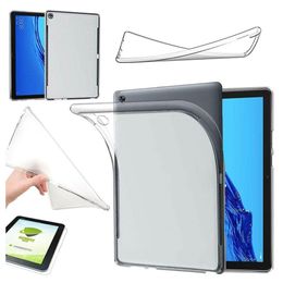 Wigento Tablet-Hülle Für Lenovo Tab M10 Plus 10.3 Zoll X606F Transparent Hülle Tablet Tasche Cover + H9 Hart Glas