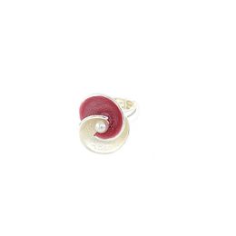 Mein Style Fingerring elastischer Ring Rose pink-silber-Perle R5040 (1 Stück