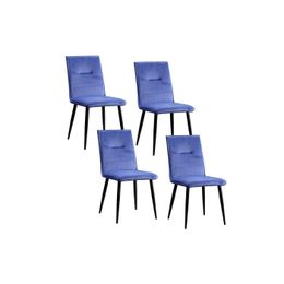 HTI-Living Esszimmerstuhl Stuhl Salinas Velvet Blau (Set