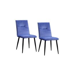 HTI-Living Esszimmerstuhl Stuhl Salinas Velvet Blau (Set
