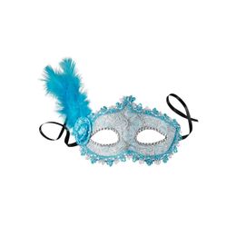 dressforfun Kostüm Venezianische Maske mit seitlicher Feder