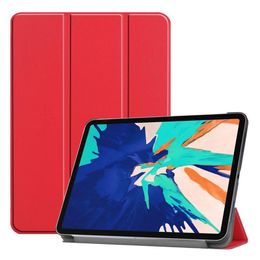 Wigento Tablet-Hülle Premium Smart Cover Rot Tasche Etuis Hülle für Apple iPad Pro 12.9 2020 Case