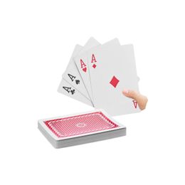 Relaxdays Spiel, Pokerkarten Jumbo 54 Karten