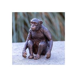 IDYL Dekofigur IDYL Bronze-Skulptur Schimpanse