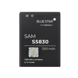 BlueStar Akku Ersatz kompatibel mit Samsung Galaxy Gio (S5670) 1300 mAh Austausch Batterie Accu EB494358VU Smartphone-Akku