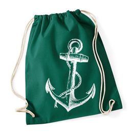 Autiga Turnbeutel Turnbeutel Anker Hipster Beutel Tasche Anchor Jutebeutel Beuteltasche Drawstring