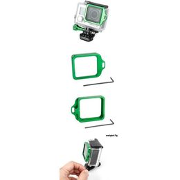 CamOn CamOn GoPro Hero3+ Aluminium Ring mit Gehäusehalterung (grün) Action Cam-Halterung