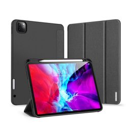 Dux Ducis Tablet-Hülle Dux Ducis Buch Tasche Hartschale mit Standfunktion für Apple iPad 12.9" (2020) / Apple iPad 12.9" (2018) Tablet Hülle Brieftasche Schwarz