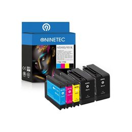 NINETEC 5er Set ersetzt HP 950XL 951XL 950 XL 951 XL Tintenpatrone