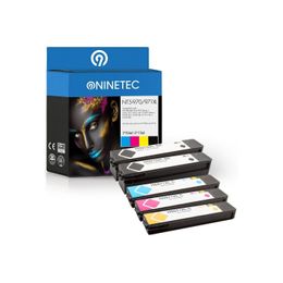 NINETEC 5er Set ersetzt HP 970XL 971XL 970 XL 971 XL Tintenpatrone