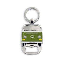 VW Collection by BRISA Schlüsselanhänger Volkswagen Schlüsselring mit Flaschenöffner im VW Bulli T2 Design