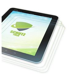 Wigento Tablet-Hülle 3x Displayschutzfolie für Huawei MediaPad T1 8.0 + Tuch