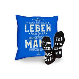 Soreso® Soreso® Dekokissen Kissen Heute bin ich Mama & Sprüche Socken Sleep