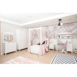 Möbel-Lux Jugendzimmer-Set Almila Jugendzimmer komplett Lory in Weiß 8-teilig